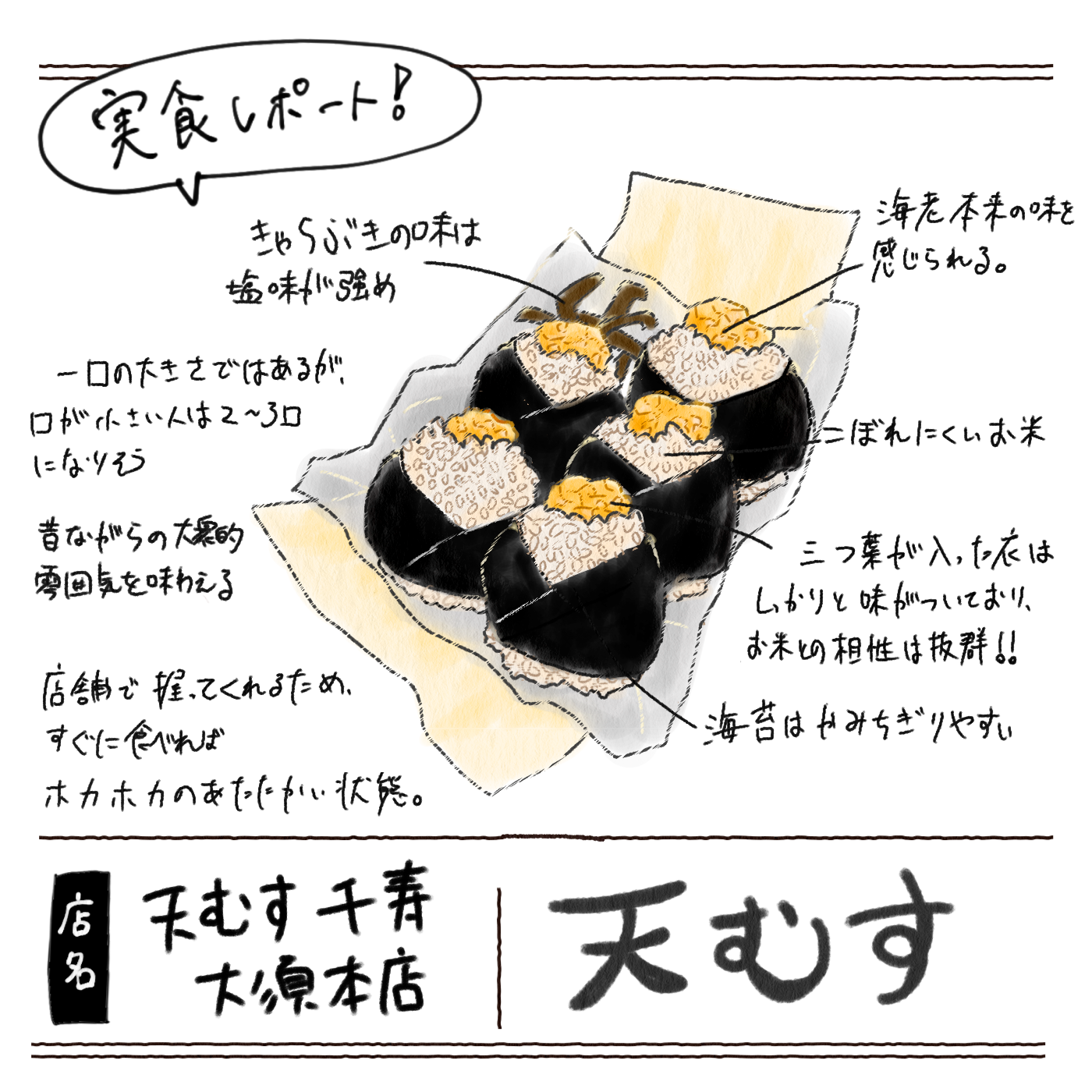 天むす 千寿 大須本店 | 天むす | tabemaro（たべまろ）