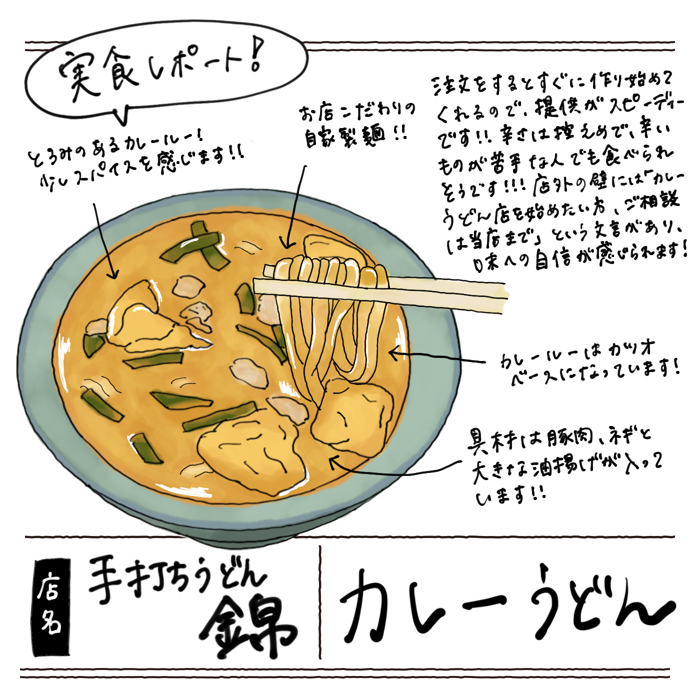 手打うどん 錦 | カレーうどん | tabemaro（たべまろ）